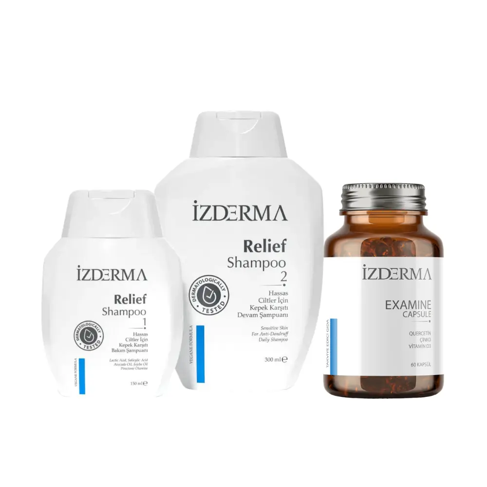 Relief Shampoo 1 & Relief Shampoo 2 ve Examine Capsule