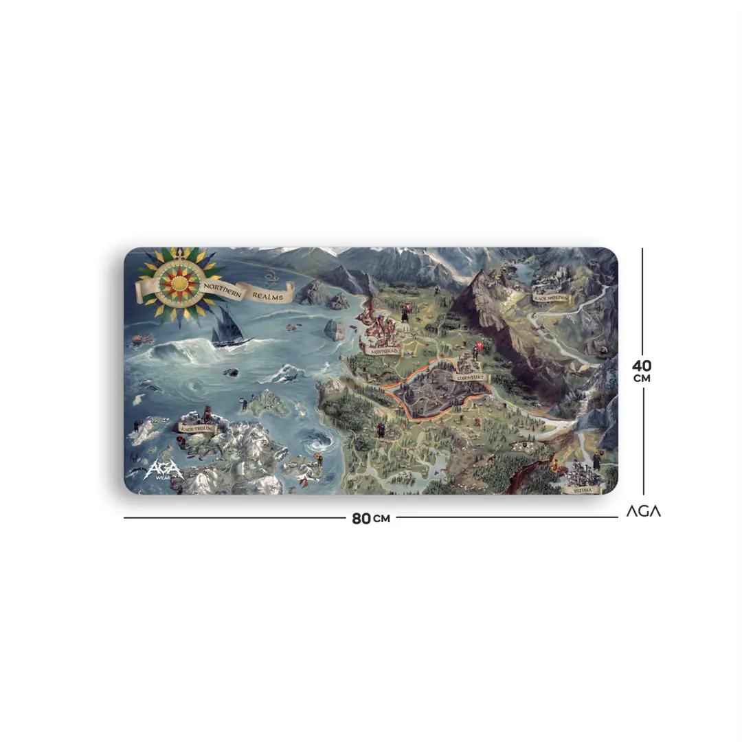 WITCHER MAP MOUSE PAD