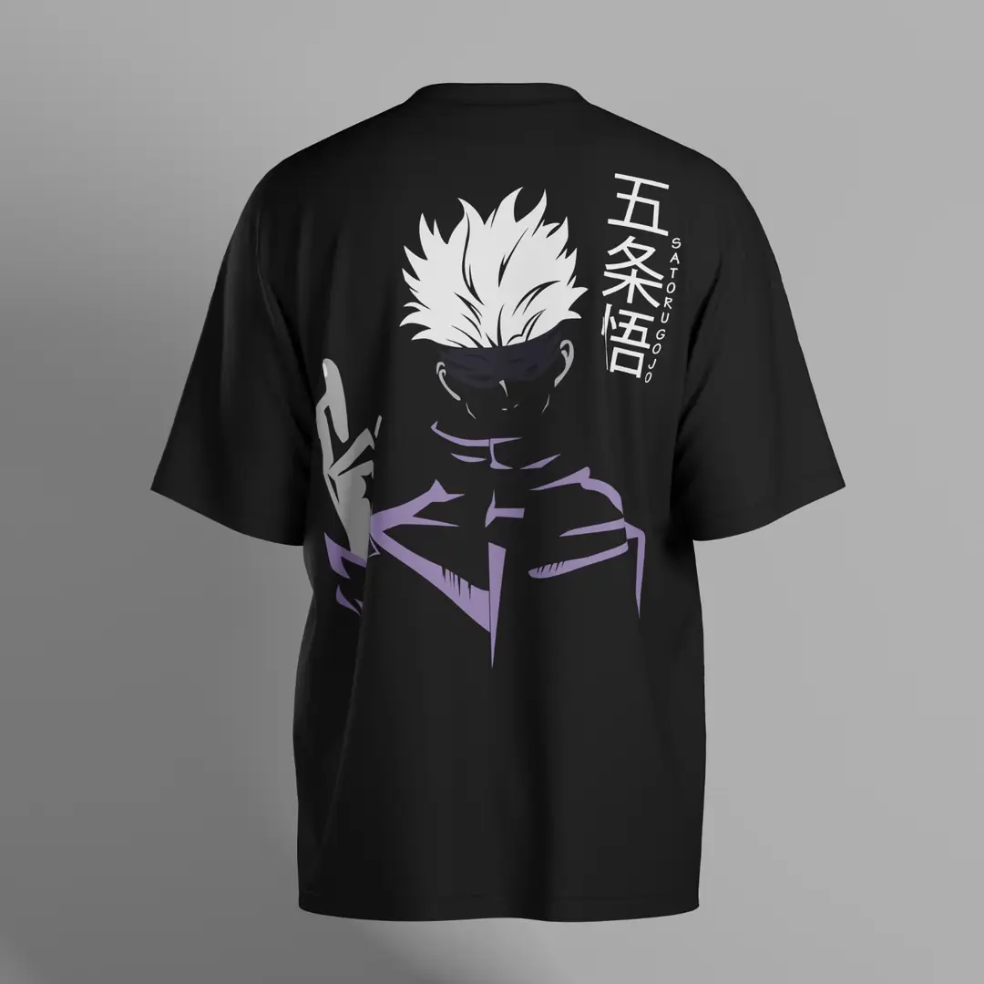 JUJUTSU KAISEN SATORU GOJO HAND SIGN Oversize Unisex T-Shirt