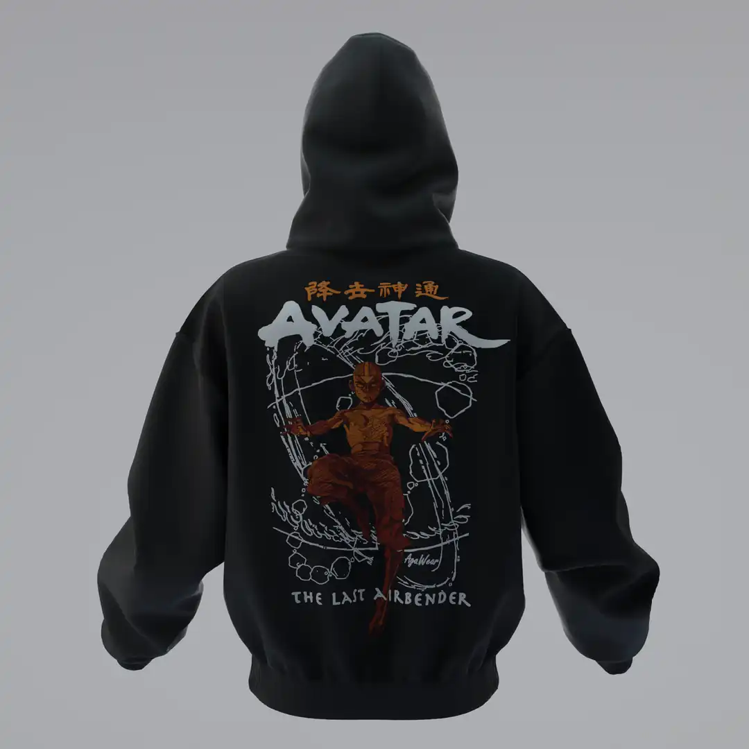 AVATAR THE LAST AIRBENDER ORANGE Oversize Unisex Hoodie