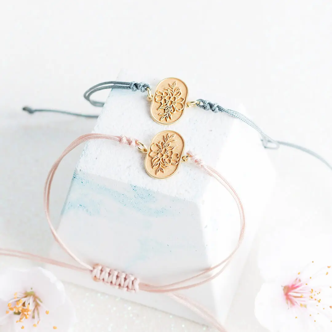 Sakura İp Bileklik - Gufo Jewelry