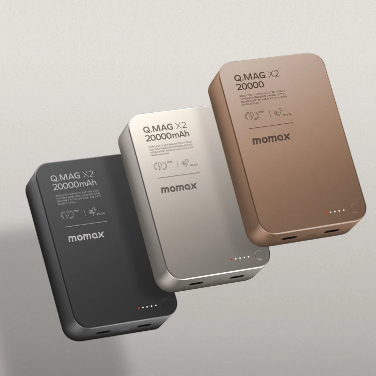 Momax Q.Mag X2 Magnetic Wireless Powerbank 20000mAh - Gen 2