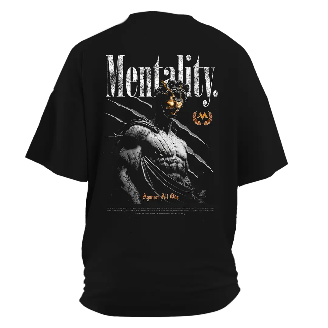 Mentality" Gothic Series Ön ve Arka Baskılı (Unisex Tişört)