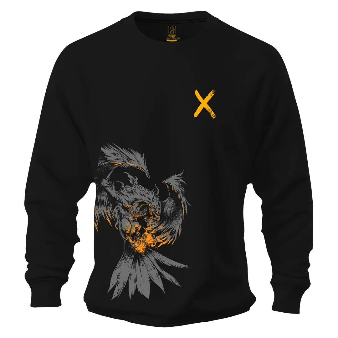Goth Eagle Ön Baskılı (Unisex Sweatshirt)