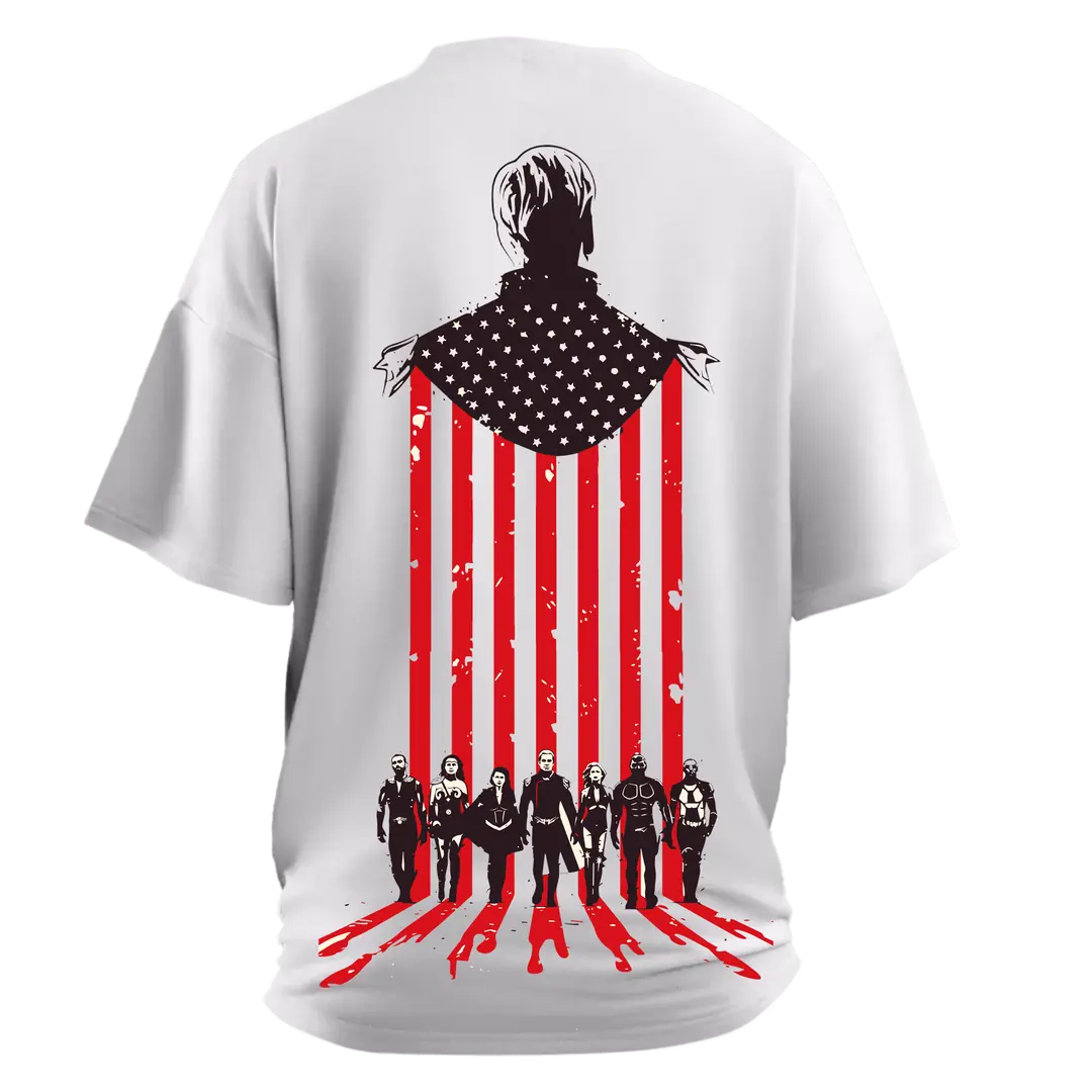 The Boys Homelander Hero Series Ön Arka Baskılı (Unisex Tişört )