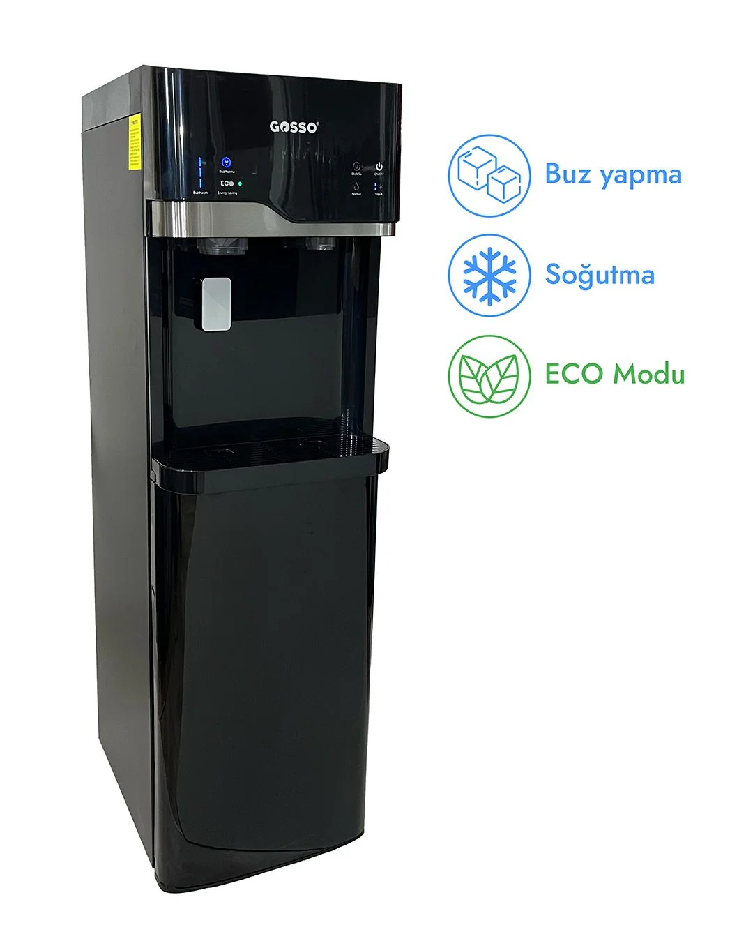 Gosso Buzking BY-9001S Su Sebili | Alttan Damacana, 10kg Buz Üretimi