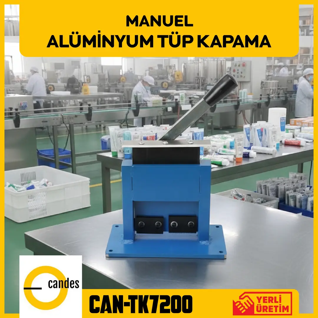 CAN-TK7200 Manuel Alüminyum Tüp Kapama Makinesi