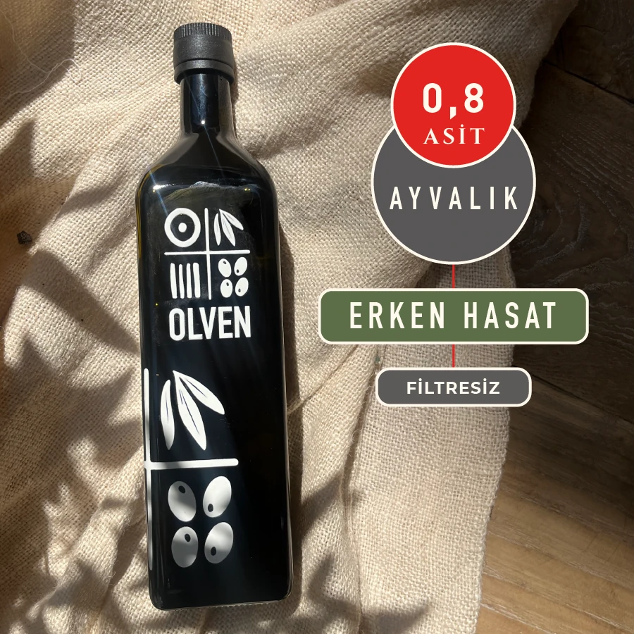 Ayvalık Erken Hasat 0.8 Asit Naturel Sızma Zeytinyağı 1LT