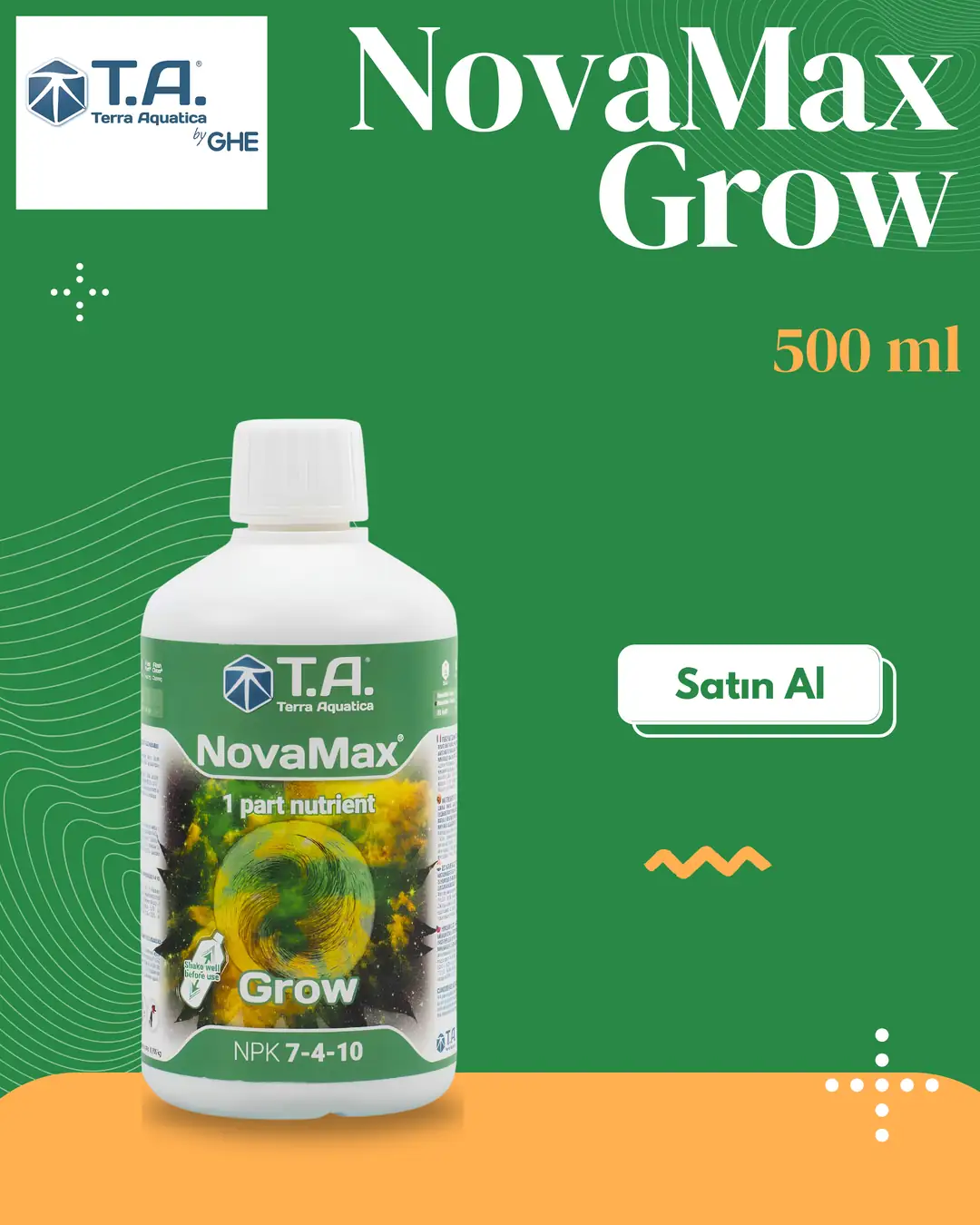 Terra Aquatica (GHE) NovaMax Grow 500 mL