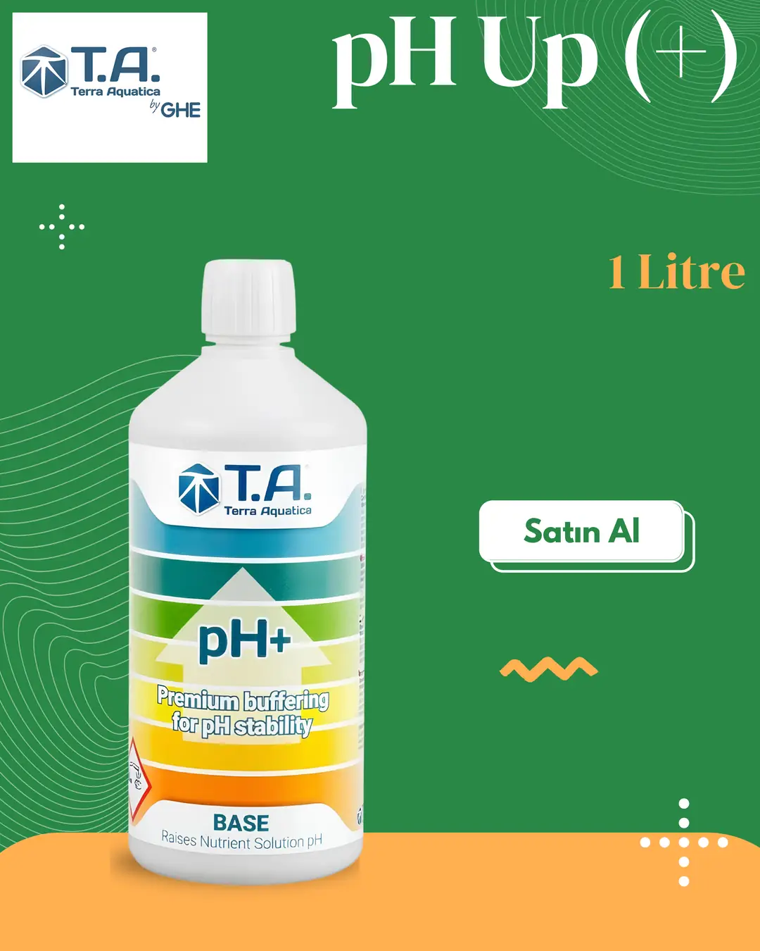 Terra Aquatica (GHE) - pH Up (+) - 1 Litre