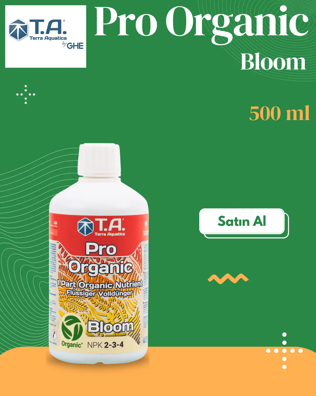 Terra Aquatica (GHE) Pro Organic Bloom 500 mL