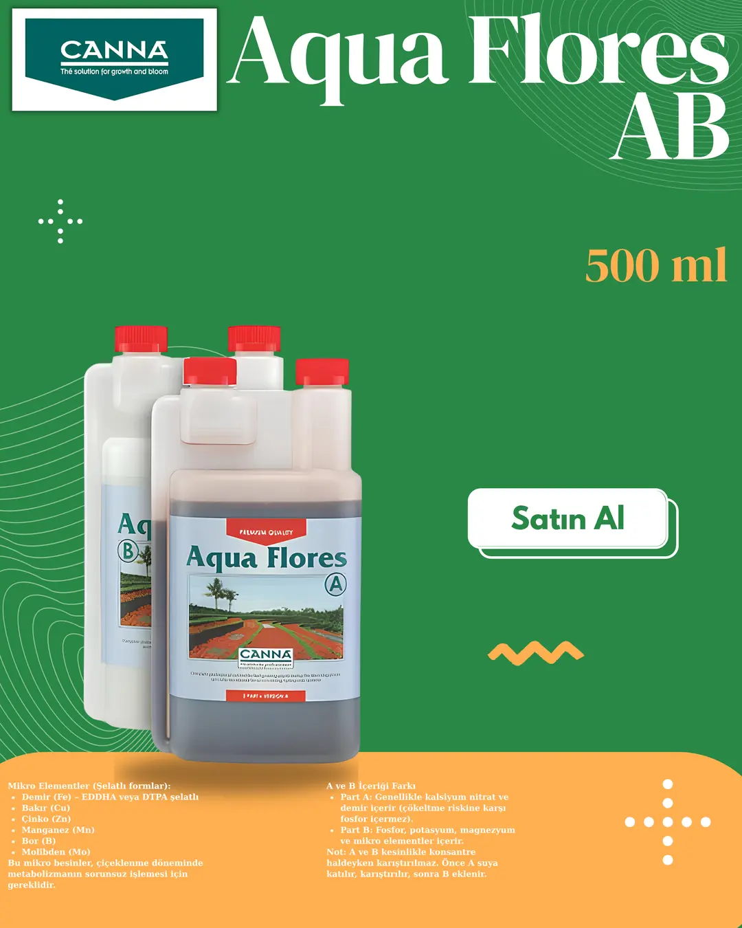 Canna Aqua Flores AB 2X 500 mL