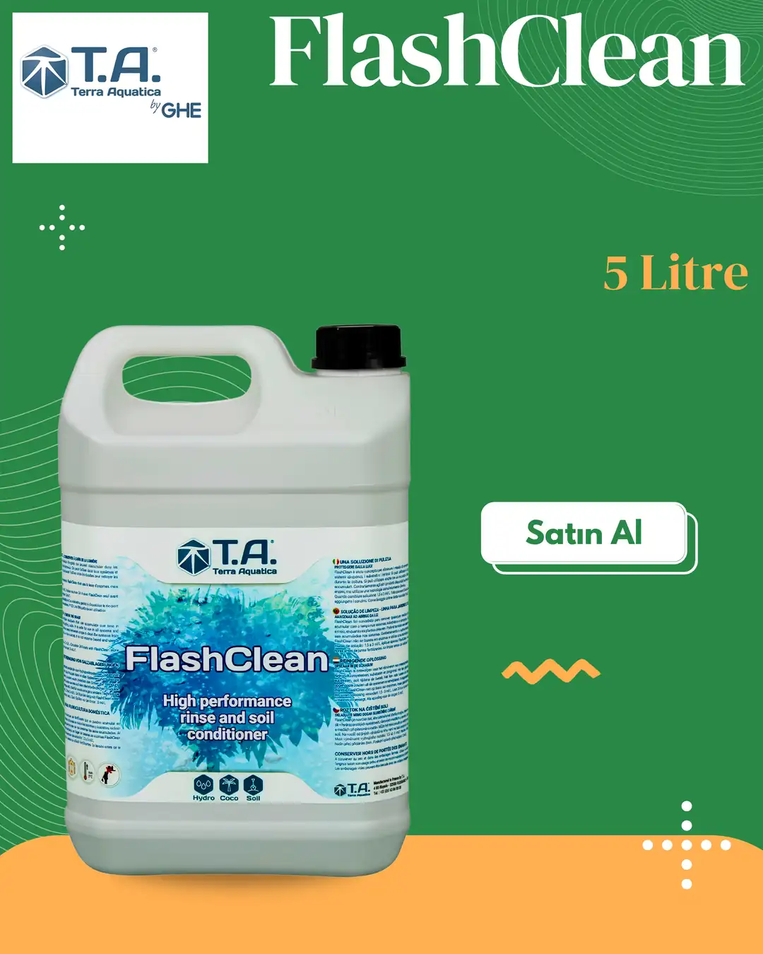 Terra Aquatica (GHE) Flash Clean 5 Litre