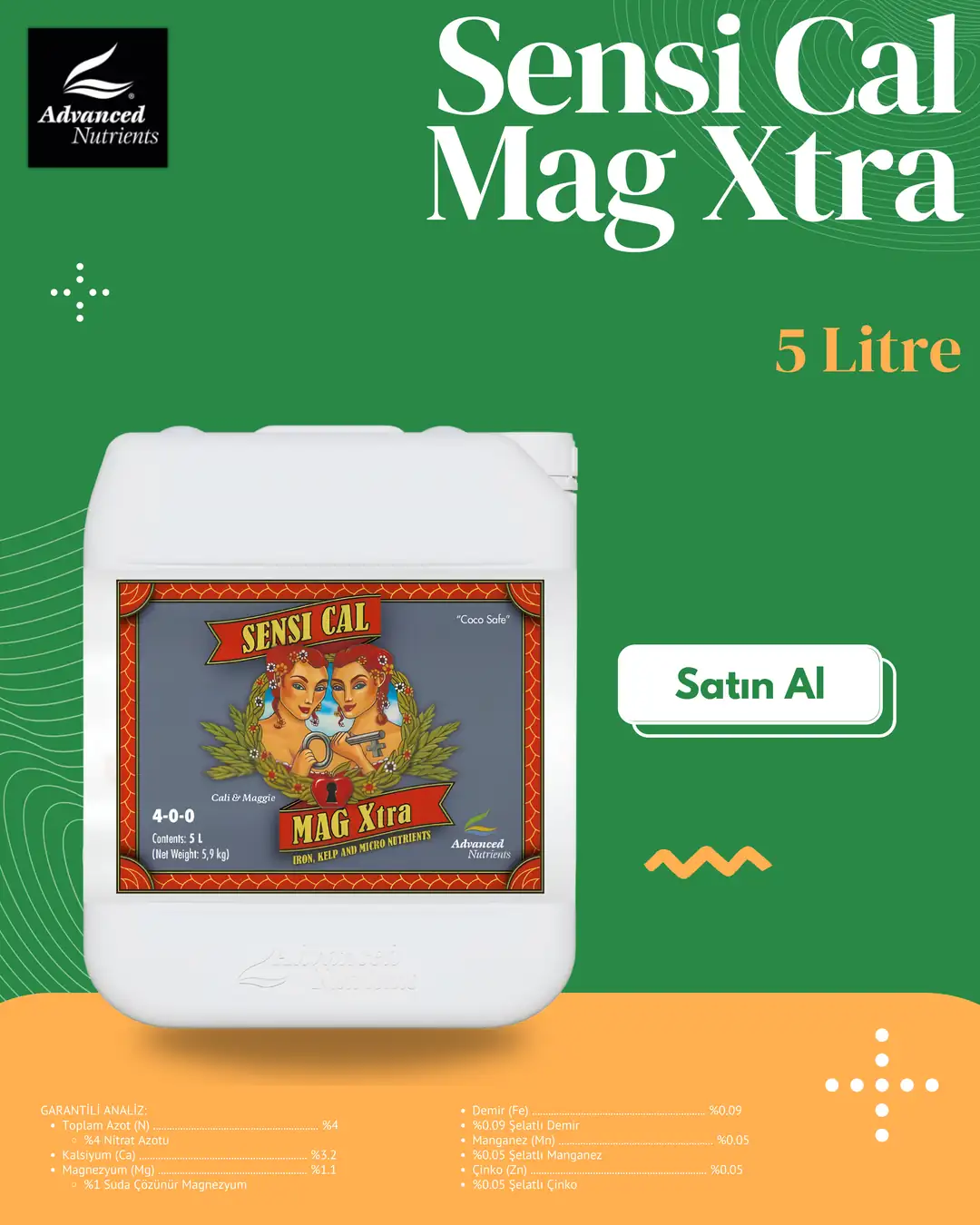 Advanced Nutrients Sensi Cal Mag Xtra 5 Litre