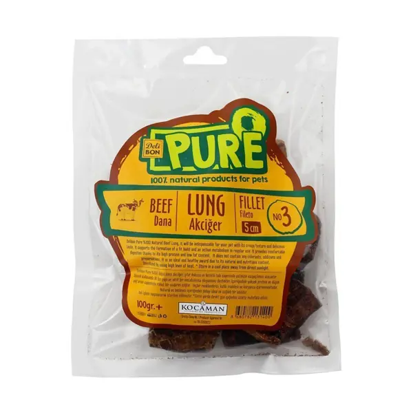 Delibon Kurutulmuş Fileto Dana Akciğer Köpek Ödül Maması