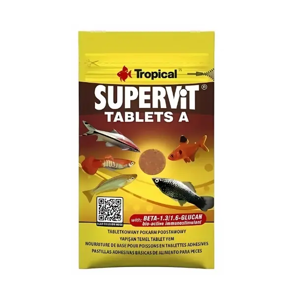 Tropical Süpervit Tablets A Cama Yapışan Tablet Balık Yemi