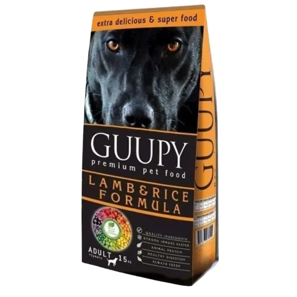 Guupy Kuzu Etli ve Pirinçli Yetişkin Köpek Maması