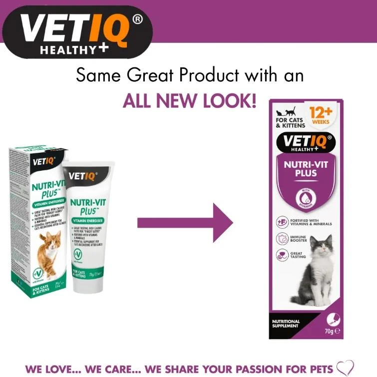 Vet IQ Nutri-vit Plus for Cats & Kittens Kediler İçin Vitamin & Mineral ...