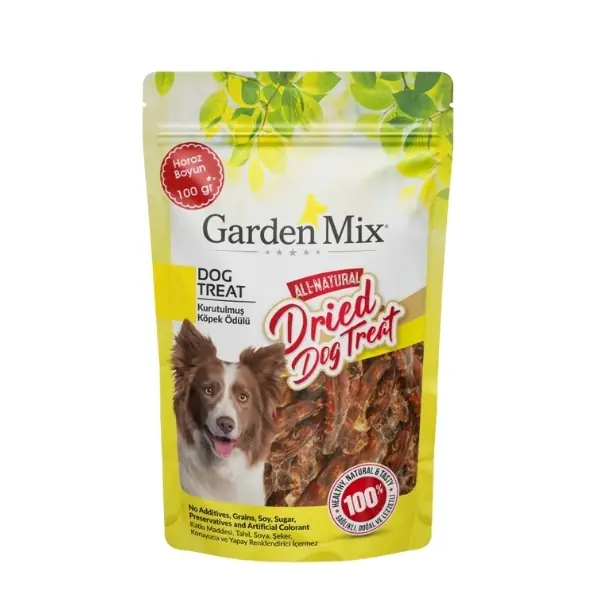 Garden Mix Kurutulmuş Horoz Boyun Köpek Ödül Maması