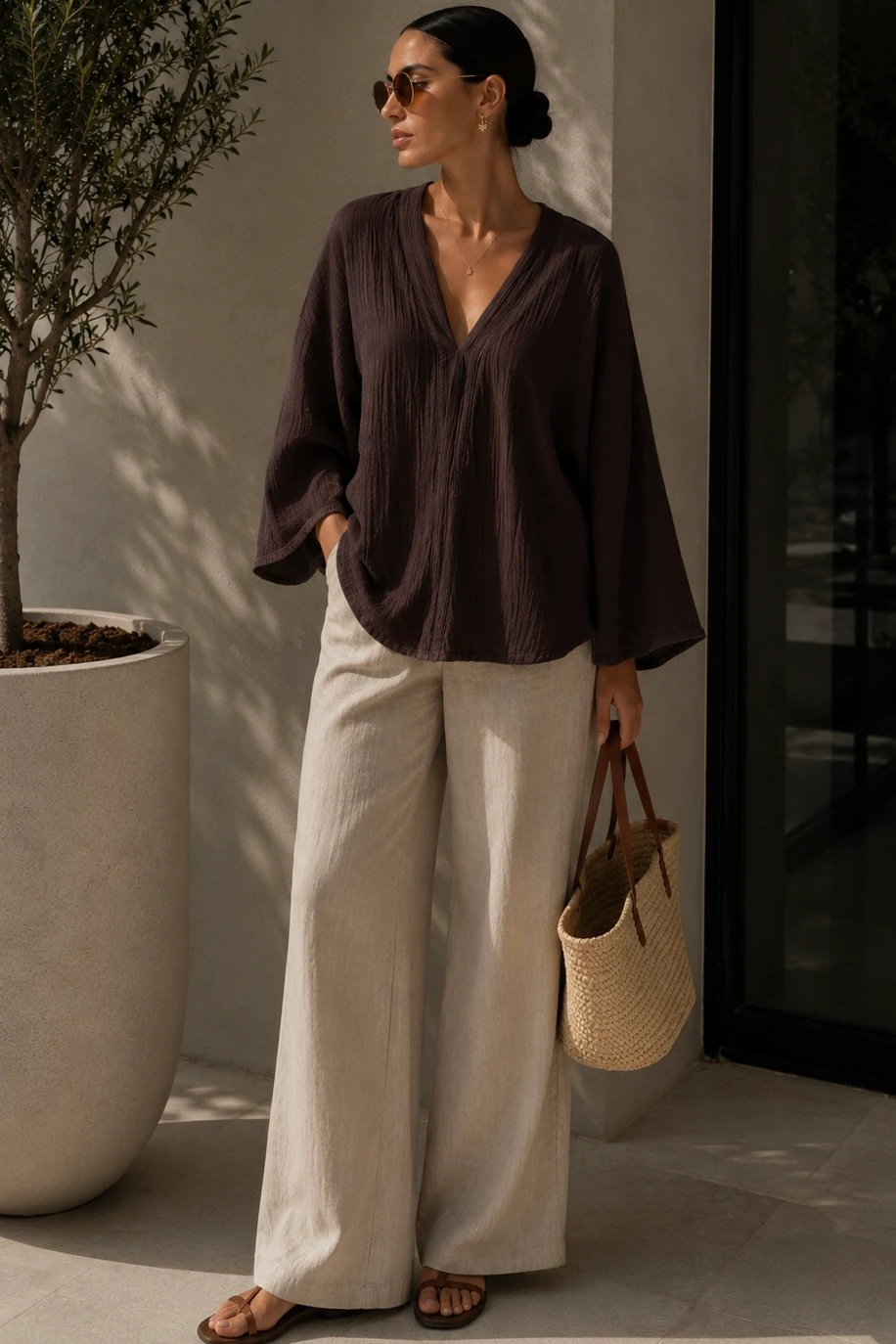 Kadın Müslin Oversize Bluz Salaş Kesim Yazlık Basic Ceket MY3535
