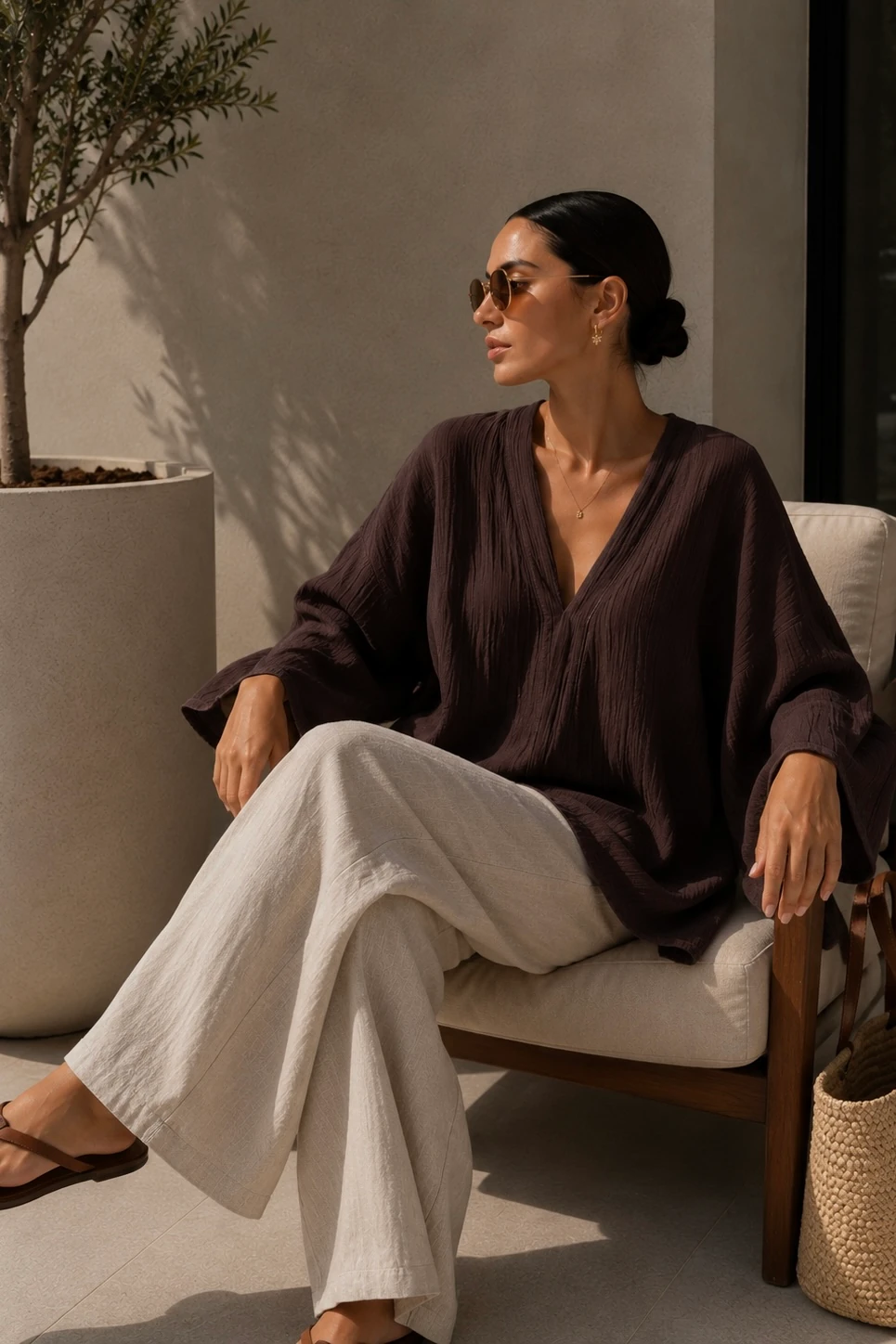 Kadın Müslin Oversize Bluz Salaş Kesim Yazlık Basic Ceket MY3535