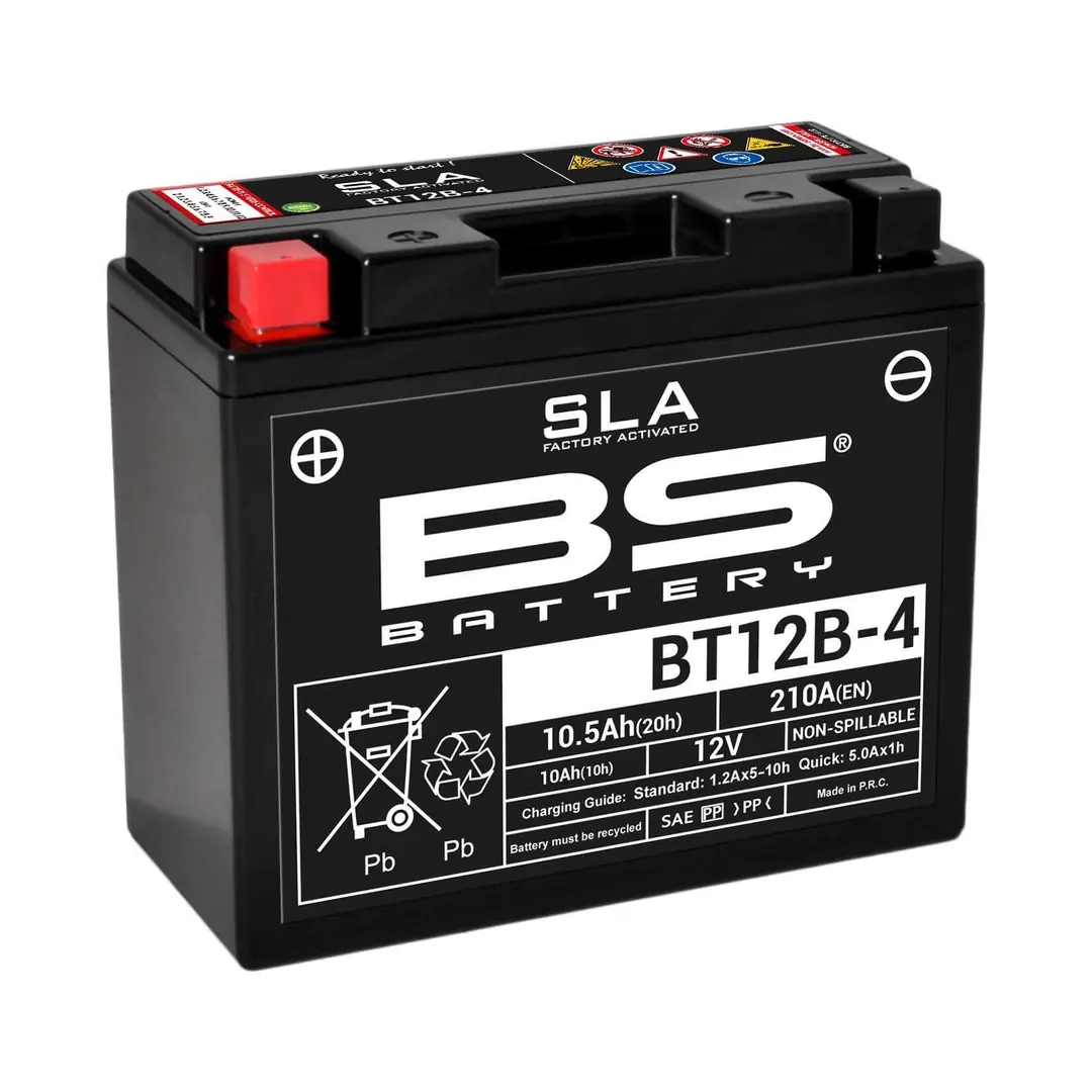 BS BATTERY BT12B-4 (SLA) Motosiklet Aküsü SLA Tipi