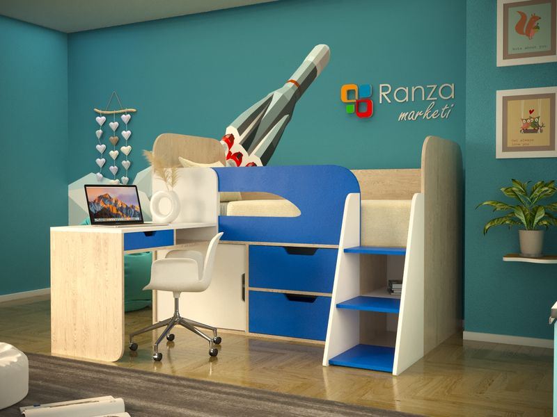 Ranza Modeli R-124 - Özel Ölçü Ranza - Mdf Ranza - Merdivenli Ranza ...