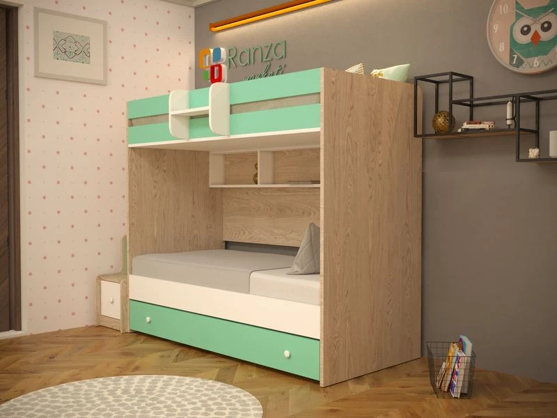 Ranza Modeli R-077 - Özel Ölçü Ranza - Mdf Ranza - Merdivenli Ranza - Ranza