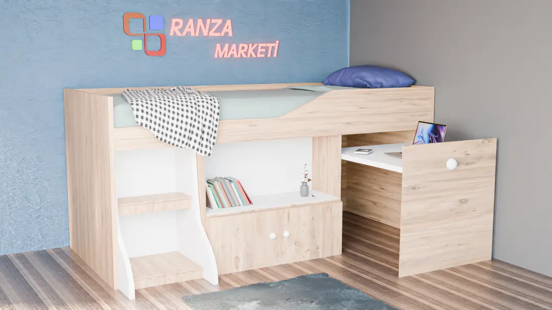 Ranza Modeli R-341 Üç Yataklı Ranza - Ayrılabilir Ranza - İki Yataklı ...