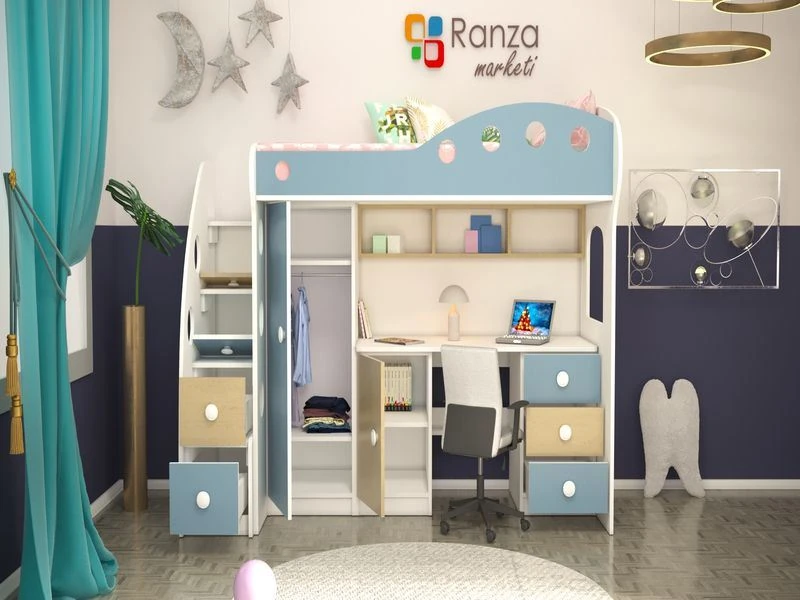 Ranza Modeli R-268 - Üç Yataklı Ranza - Ayrılabilir Ranza - İki Yataklı ...