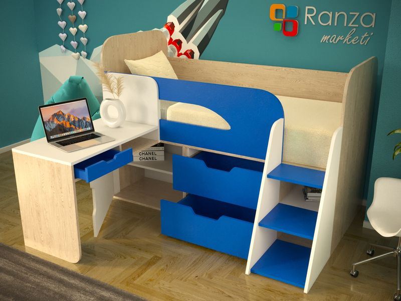 Ranza Modeli R-124 - Özel Ölçü Ranza - Mdf Ranza - Merdivenli Ranza ...