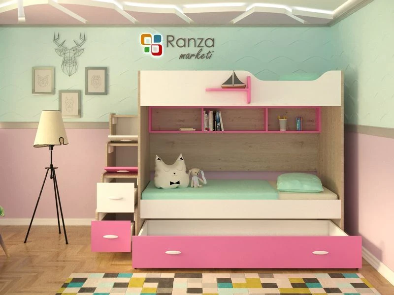 Ranza Modeli R-083 - Özel Ölçü Ranza - Mdf Ranza - Merdivenli Ranza ...