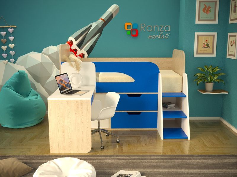 Ranza Modeli R-124 - Özel Ölçü Ranza - Mdf Ranza - Merdivenli Ranza ...