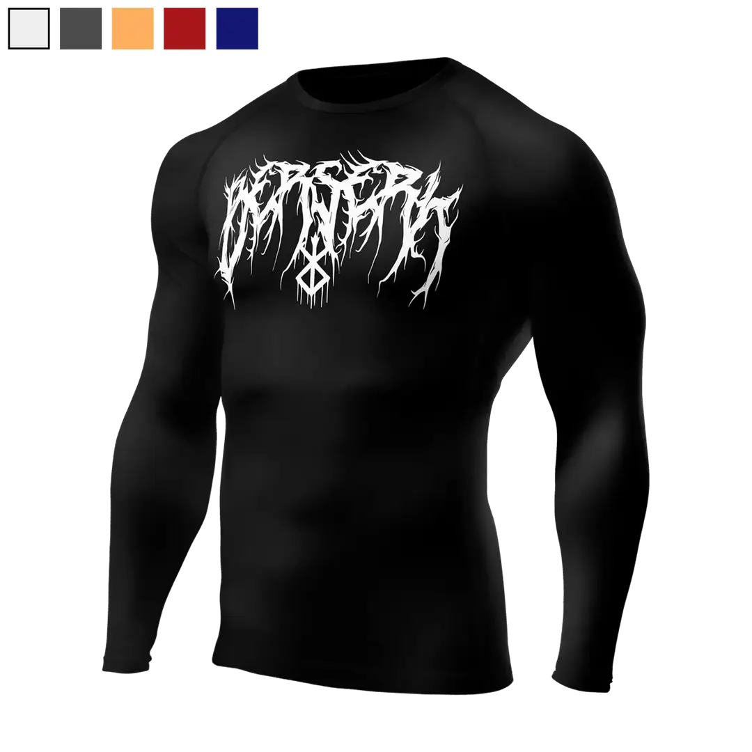PUMP9® - BERSERK Siyah Long Sleeve Compression T-Shirt