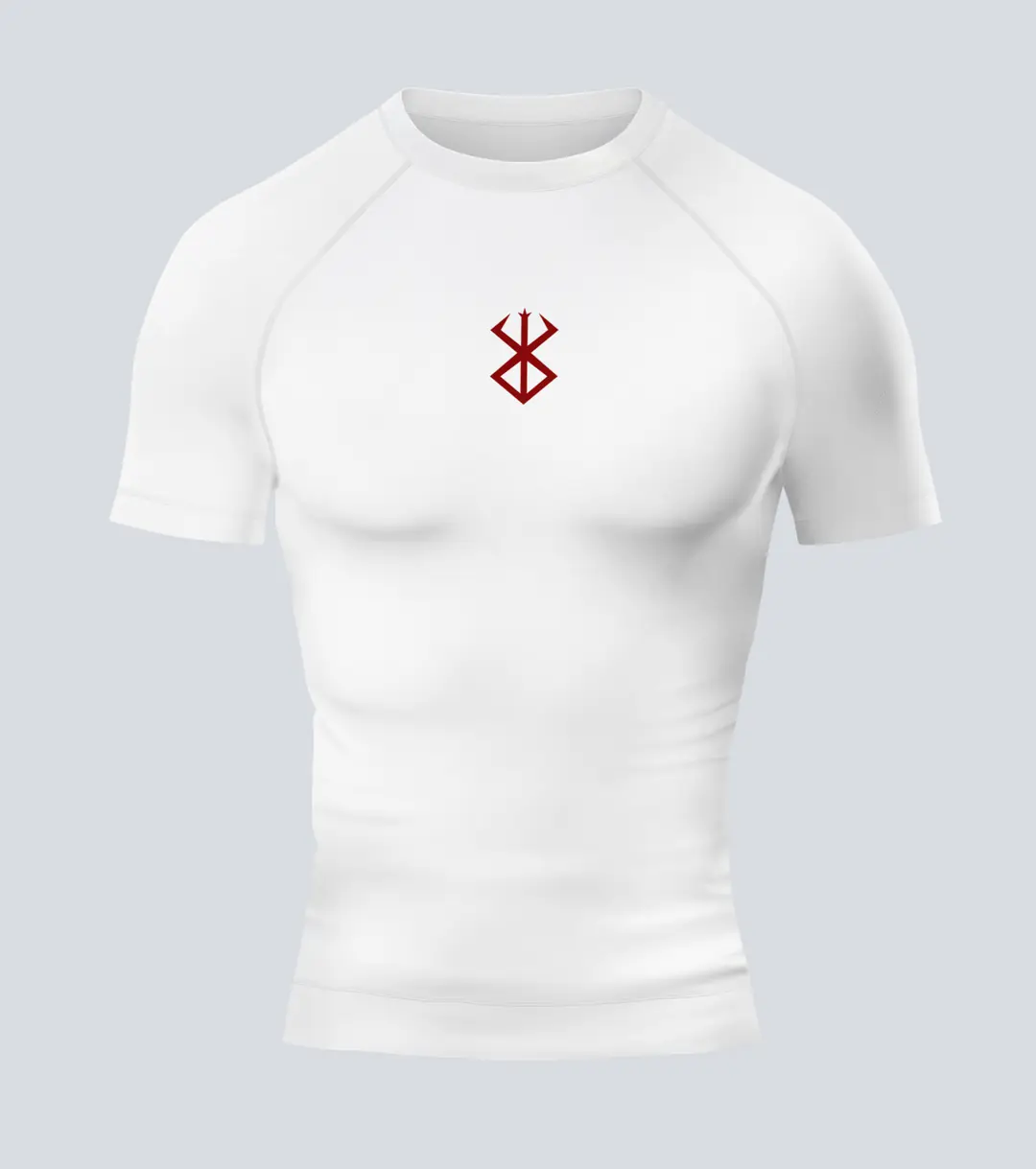 PUMP9® - BERSERK Beyaz Short Sleeve Compression T-Shirt
