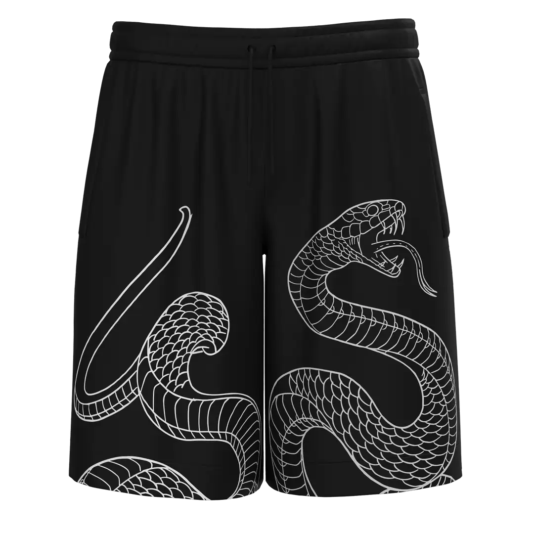 PUMP9 SNAKE Siyah Regular Fit Şort