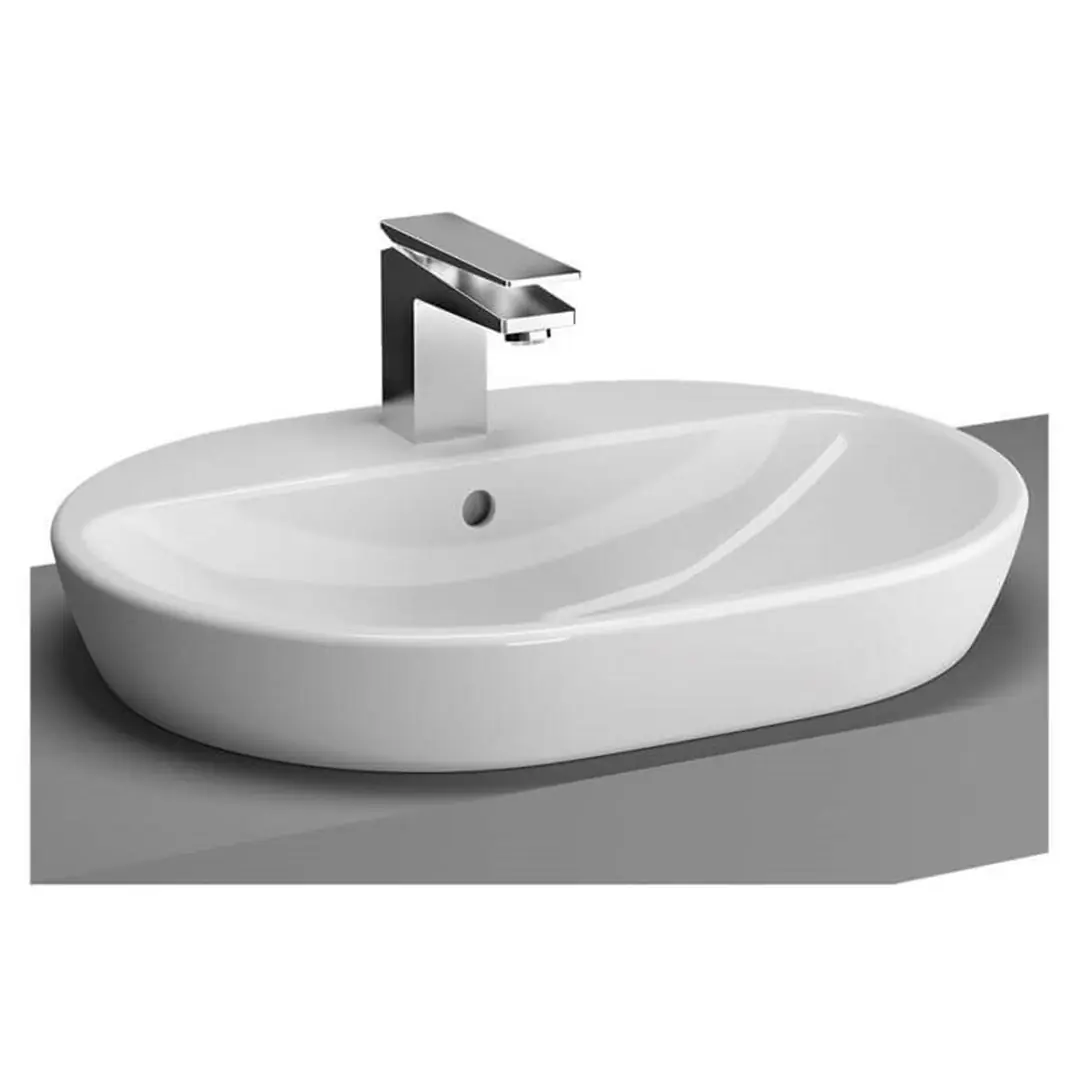 Vitra Metropole Batarya Banklı Oval Çanak Lavabo Beyaz 60Cm 5943B003 ...