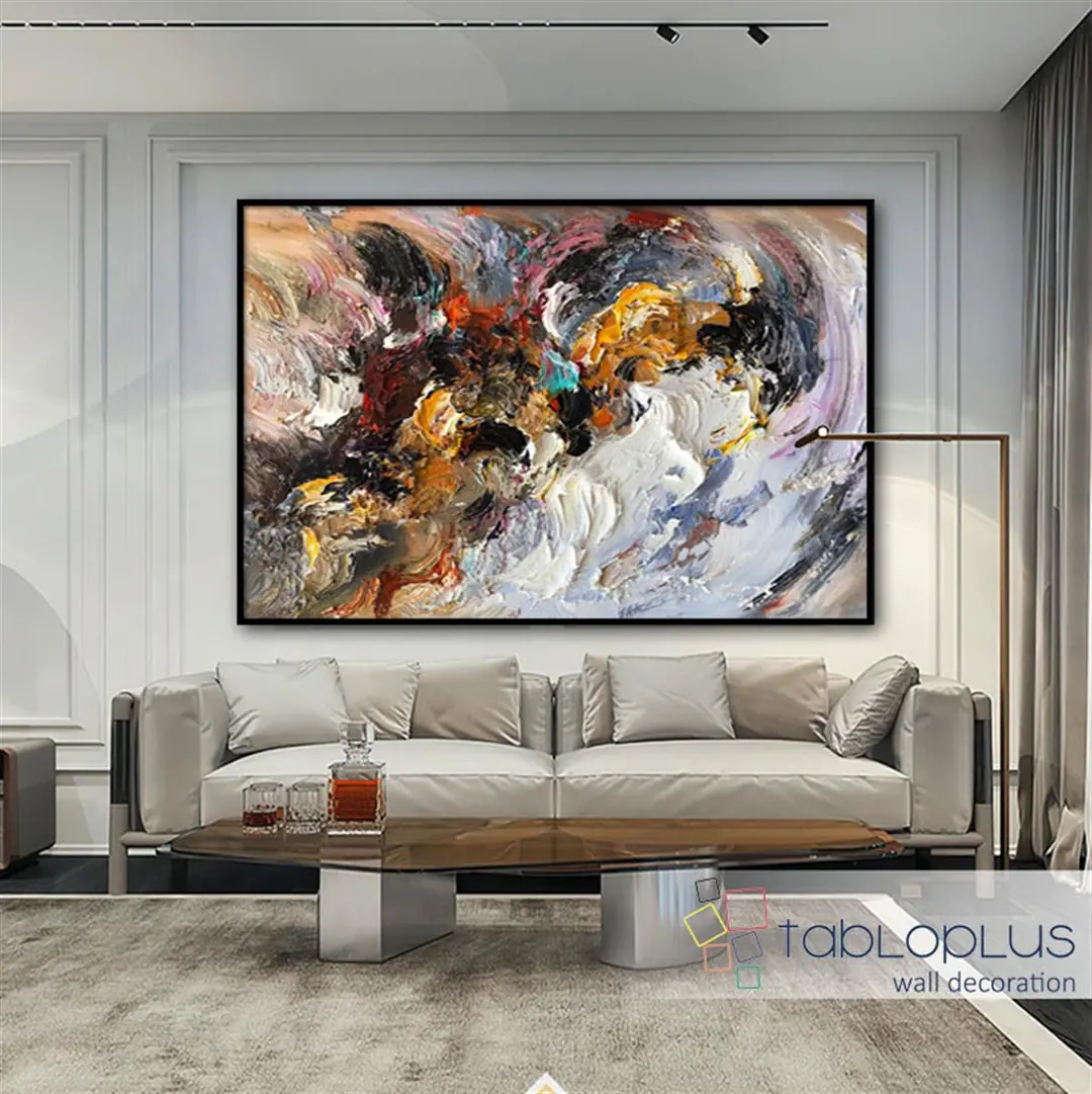 The Color Chaos Yağlı Boya Dokulu tablo - Tablo Plus