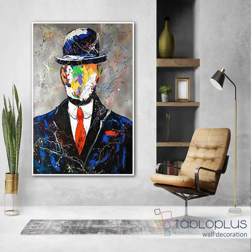 Abstract Color Face Yağlı Boya Tablo - Tablo Plus