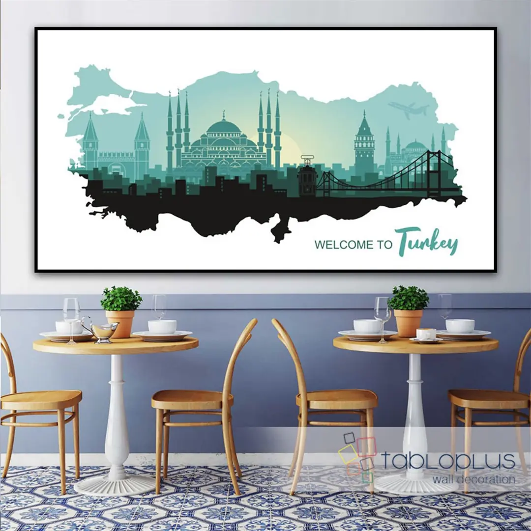 Welcome to Turkey Kanvas Tablo - Tablo Plus