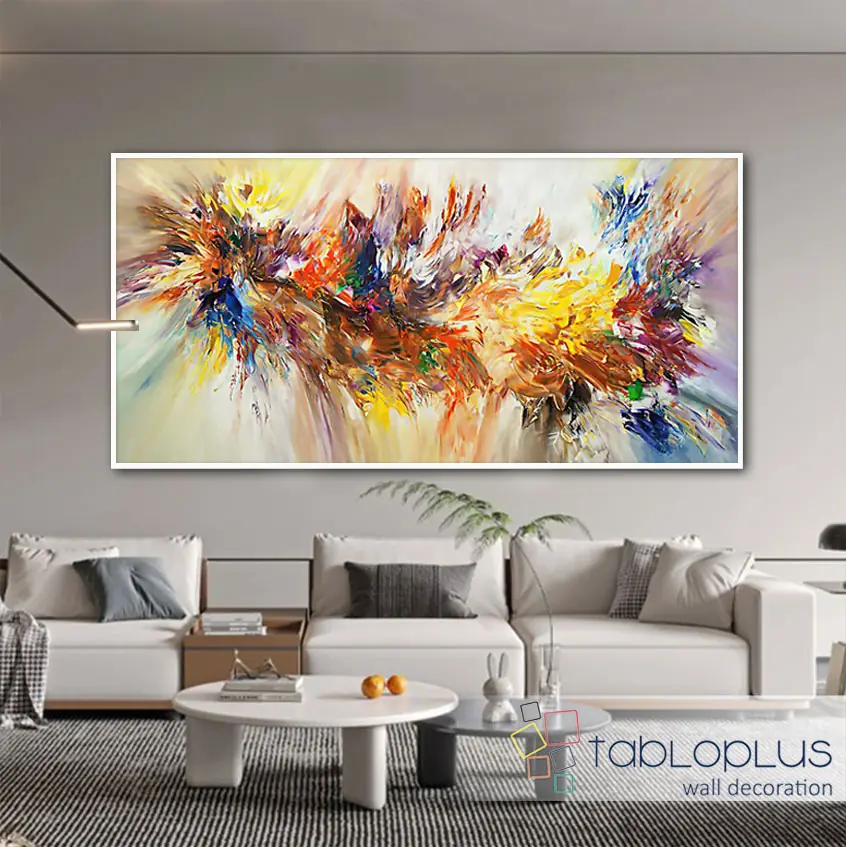 Color Explosion II Yağlı Boya Dokulu Tablo - TabloPlus