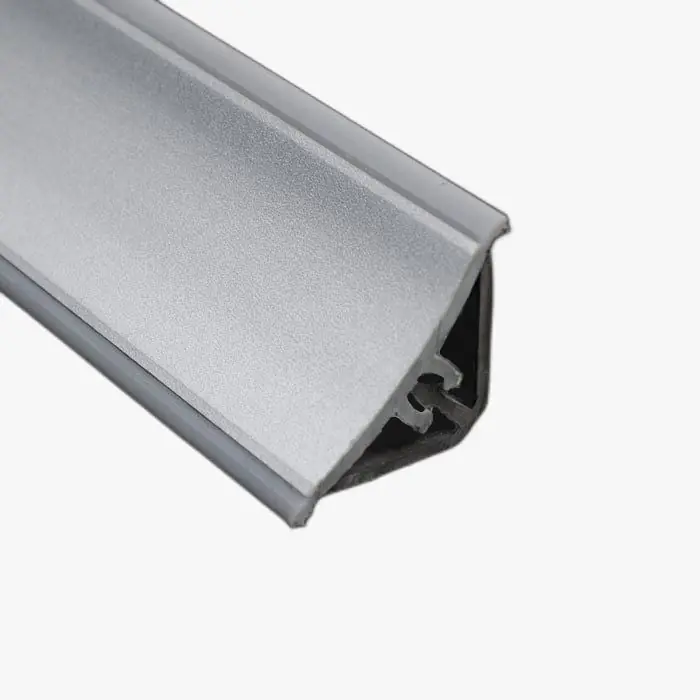 The PVC Baseboard Profile Inner Concave 15x15 Coated Metallic Grey