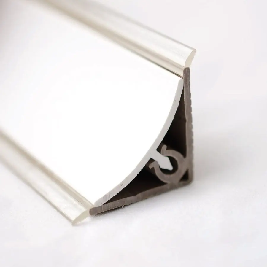 The PVC Baseboard Profile Floor-Level White