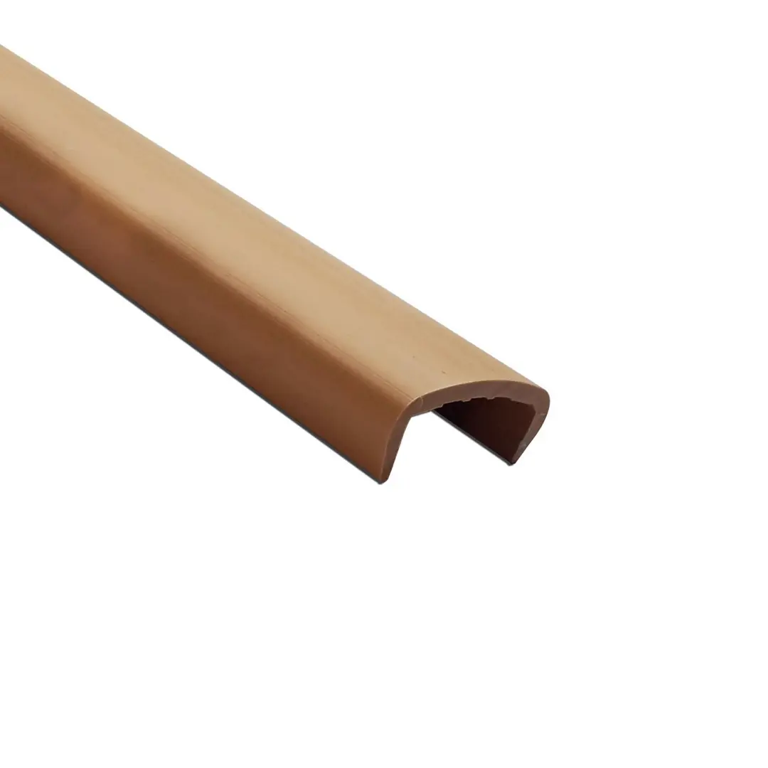 Hard PVC Edge Closing U Profile 16mm Straight Beech