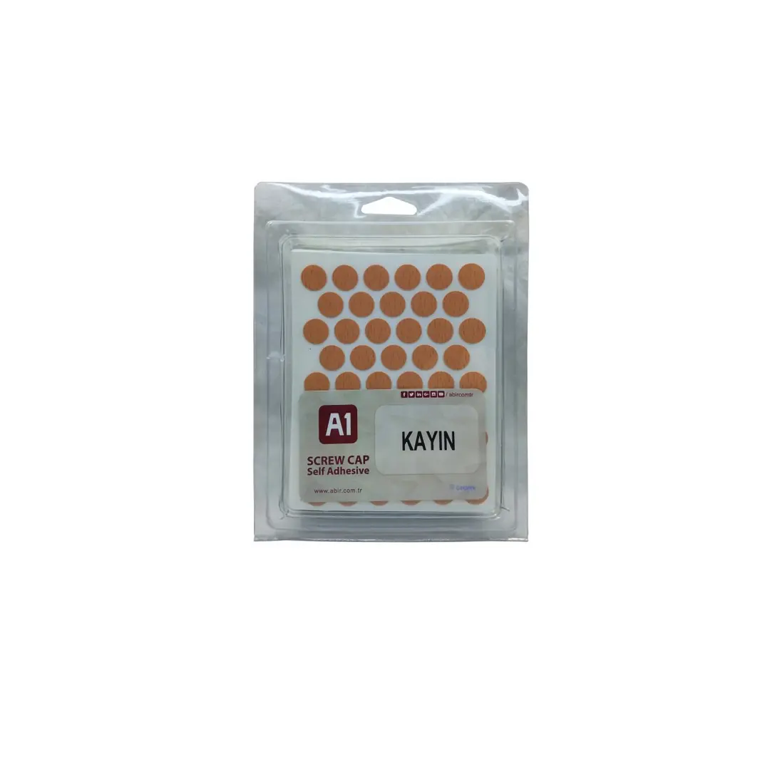 PVC Self-Adhesive Cap Patterned 14mm Beech