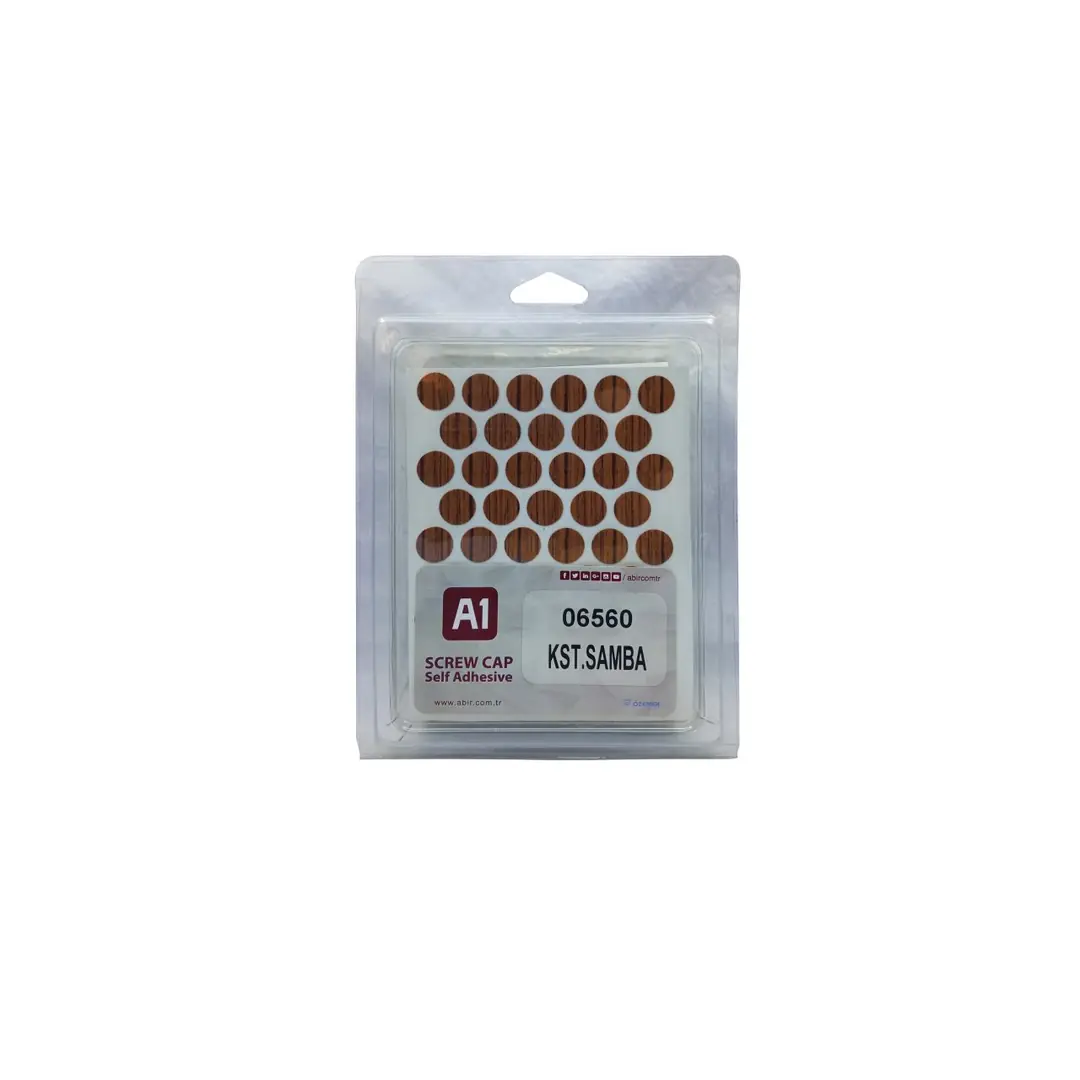 PVC Adhesive Cap with Patterned Surface 14mm Samba