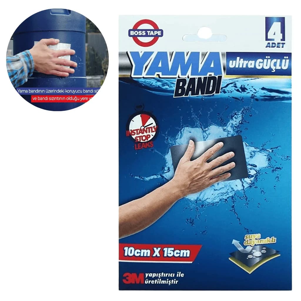 Boos Tape Ultra Güçlü Su Yama Bandı Çamur Bant - algeliyo