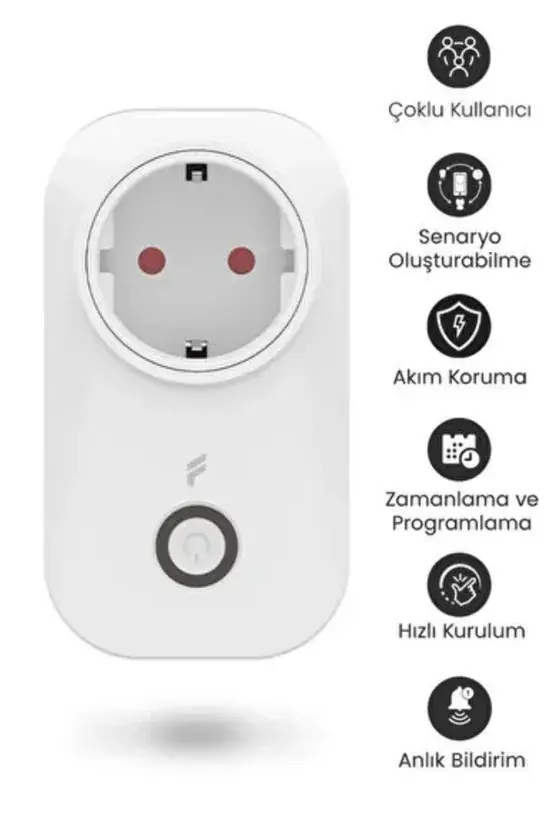 Fonri Wİ-Fİ Akıllı Akım Korumalı Priz (16 AMPER) - algeliyo.com
