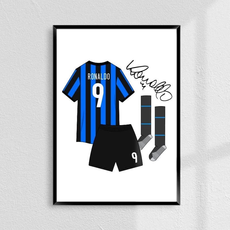 Ronaldo Nazario Forma Kit Poster