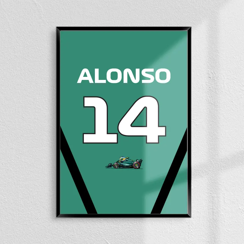 Fernando Alonso 14 Poster